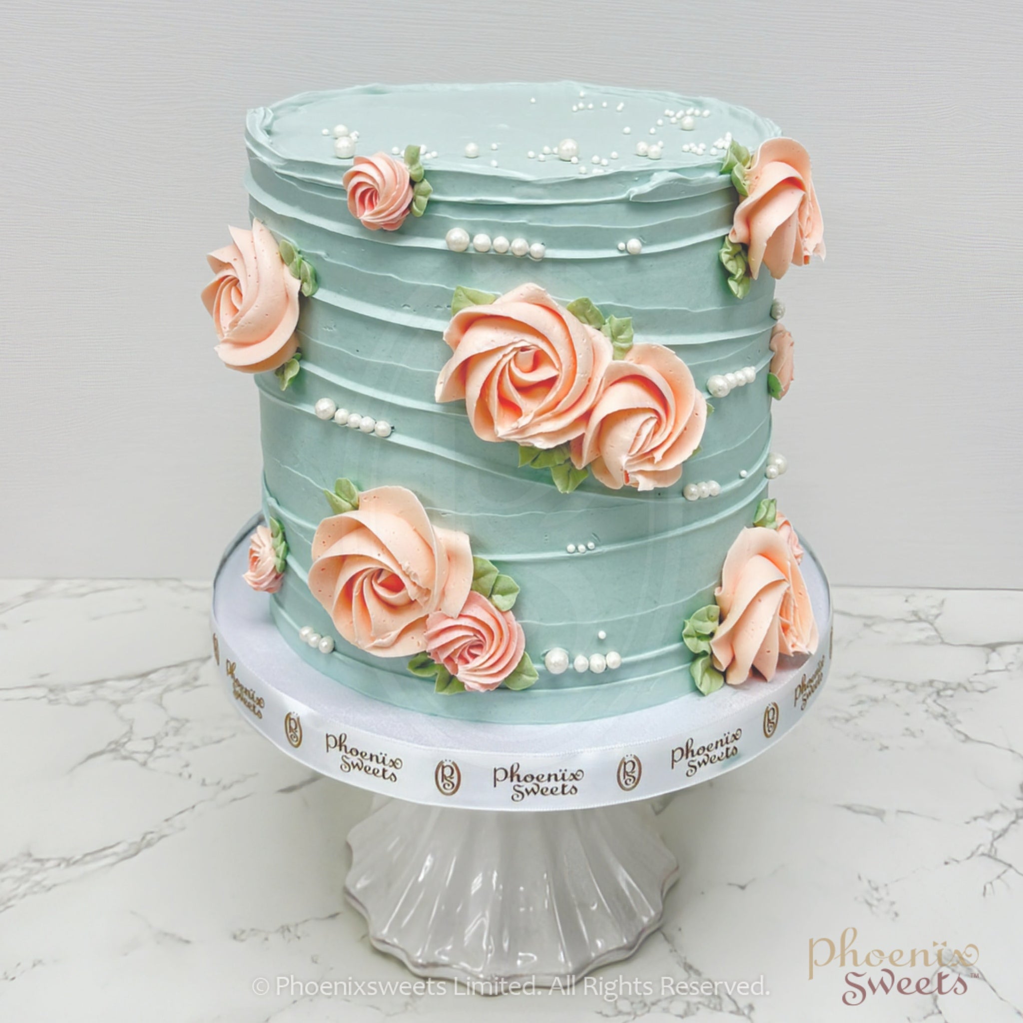 Phoenix Sweets - Order Standard Butter Cream Cake - Swirls of Grace Cake